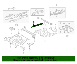 2012-2018 Toyota Side Panel 58313-06120 | Toyota Parts Center