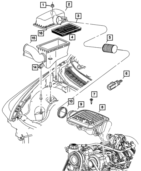 Air Cleaner for 2006 Dodge Dakota | Mopar Factory Parts