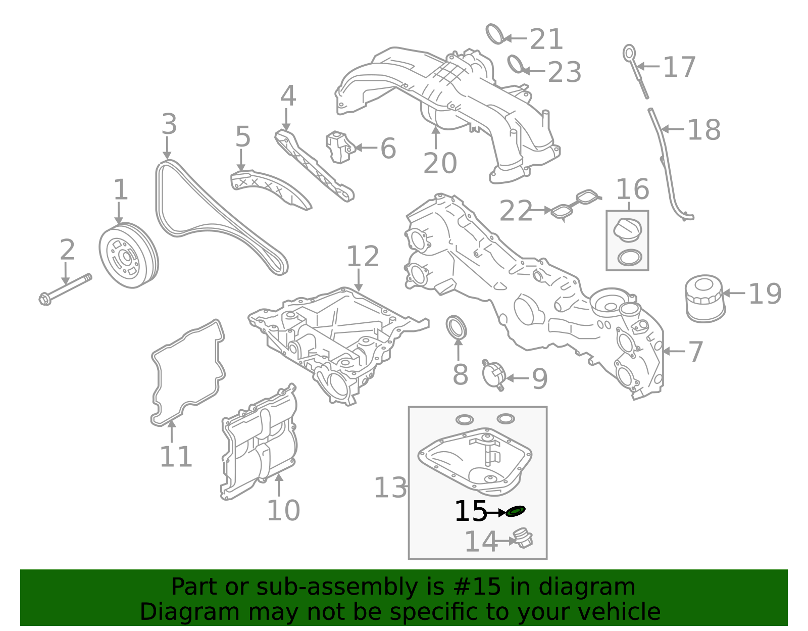 2010-2025 Subaru Drain Plug Gasket 803916010 | Subaru Parts Store