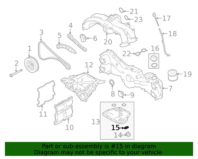 2010-2024 Subaru Drain Plug Gasket 803916010 | Subaru Parts Store