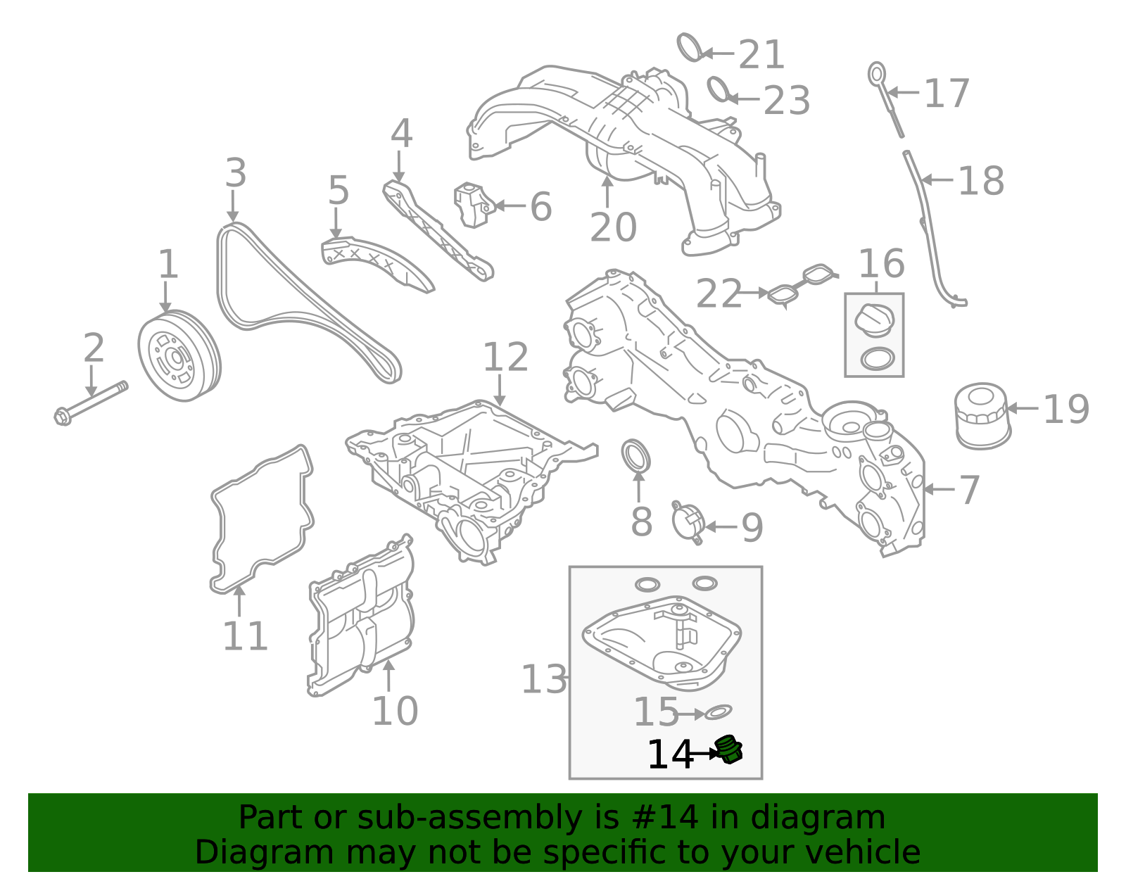 32195AA021 - Drain Plug 2011-2025 Subaru | Subaru Factory Parts Online