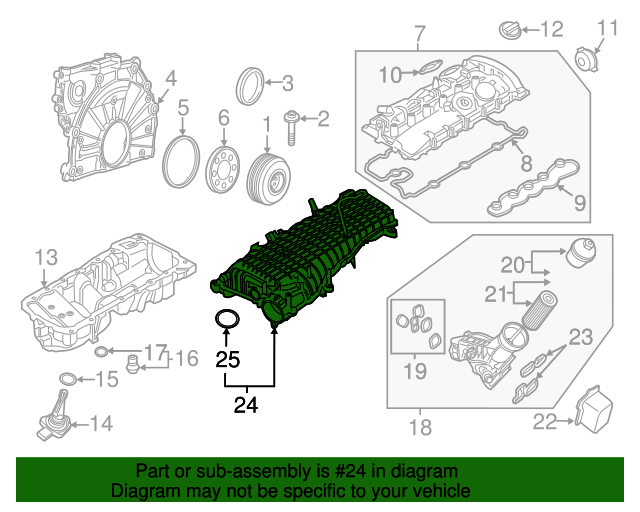 11618603913 - 2016-2022 BMW Intake Manifold (11-61-8-603-913) | BMW of ...