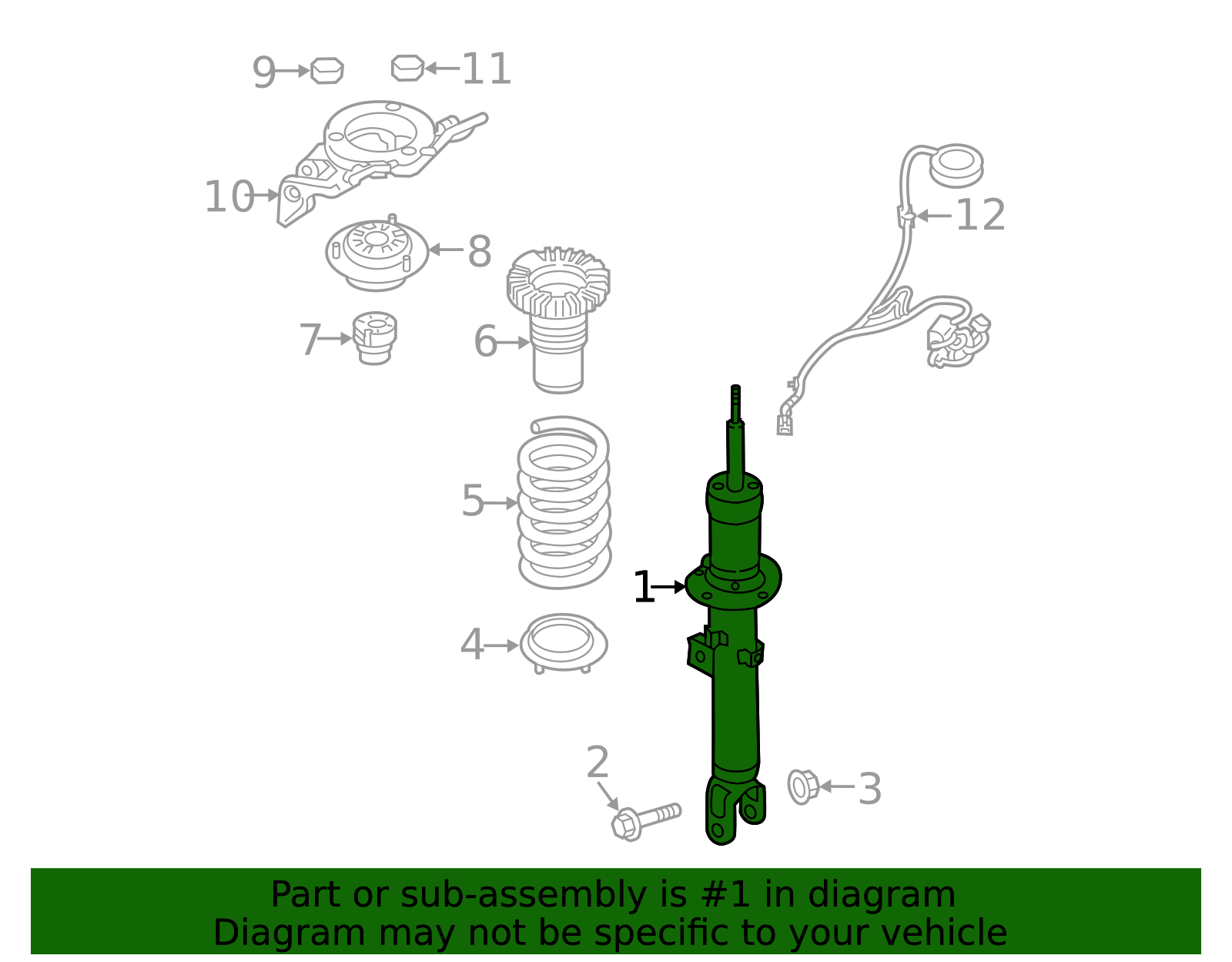 2017-2022 Genesis G90 Suspension Strut 54605-D2950 | Retail Performance ...