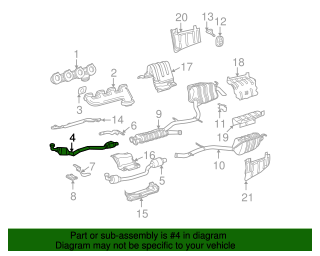219-490-21-19-80 - Front Pipe 2007-2011 Mercedes-Benz | Mercedes-Benz ...