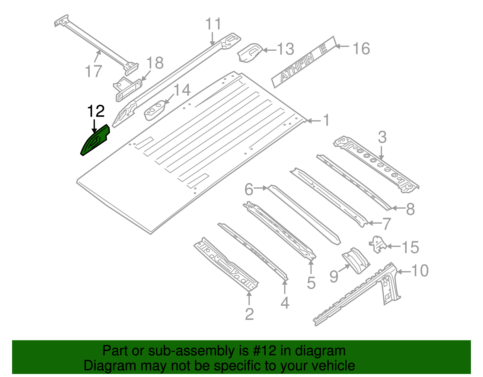 2005-2012 Nissan Pathfinder Side Rail End Cap 73831-ZL20B | Hart Nissan ...