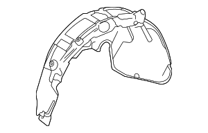 1676902708 - Quarter Panel Splash Shield 2020 Mercedes-Benz | Mercedes ...