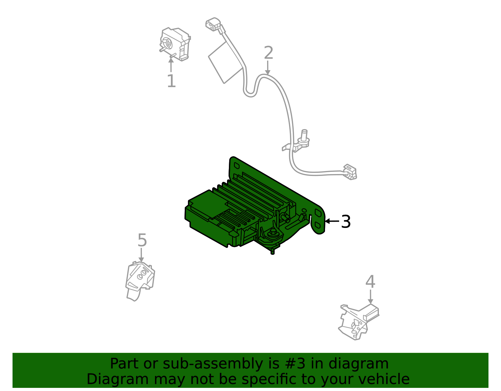 Genuine OEM Ford Part - Control Module ML3Z-3G590-D | Genuine OEM Ford ...