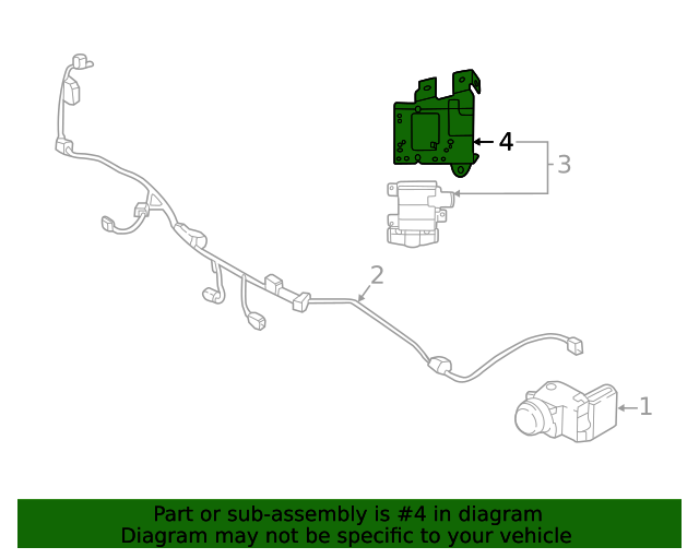 Genuine Blind Spot Radar Bracket for 2022-2024 Hyundai Tucson | Part ...