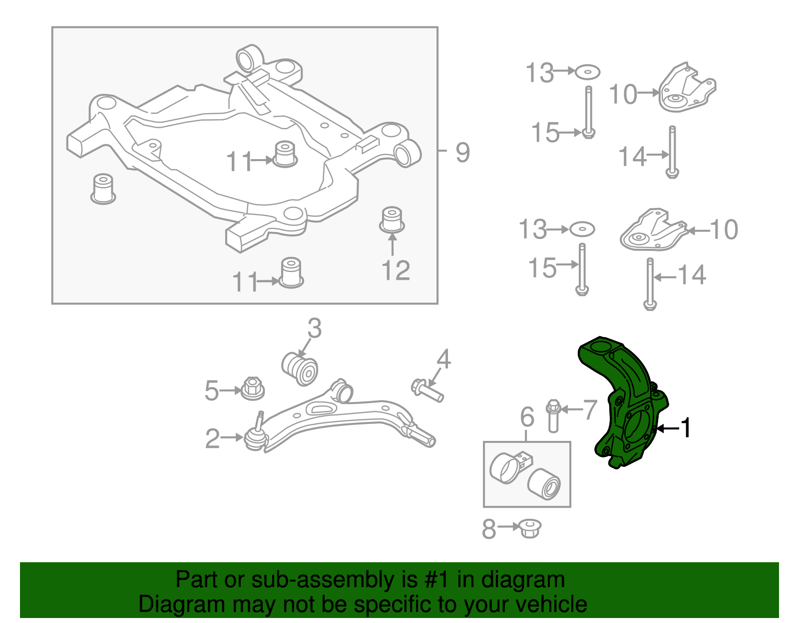 2013-2019 Ford Motorcraft™ Knuckle MEF-227 | OEM Parts Online