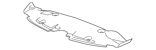 2006-2011 Cadillac DTS Radiator Support Sight Shield 15828731 | QuirkParts