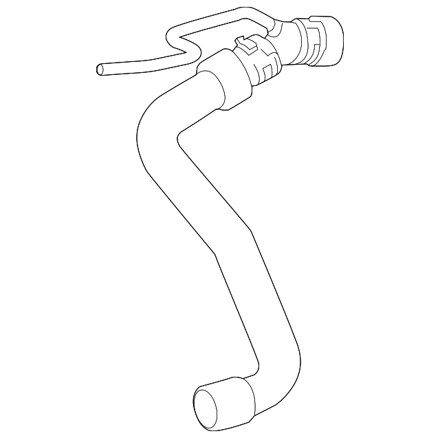16057-0V011 - Upper Hose - 2013-2018 Toyota RAV4 | OEM Genuine Toyota Parts
