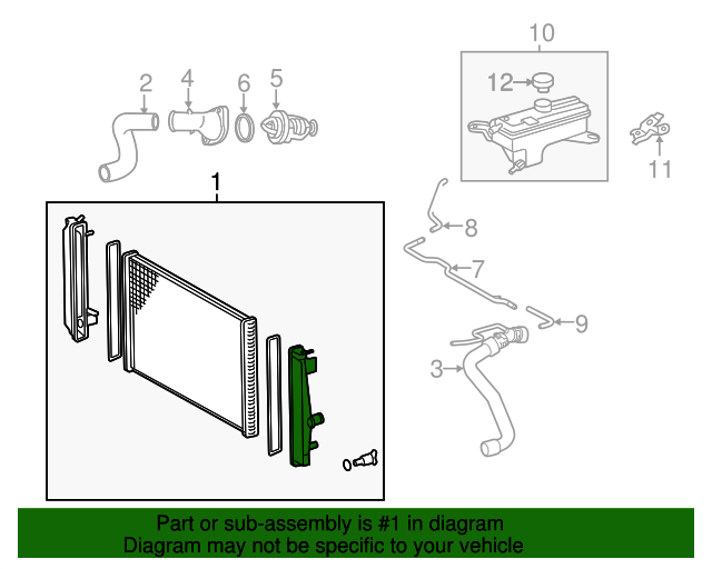 16400-28570 - Radiator Assembly - 2006-2018 Toyota RAV4 | Sparks Parts