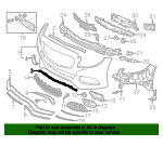205-885-31-23 - Lower Molding 2015-2018 Mercedes-Benz | Mercedes-Benz ...