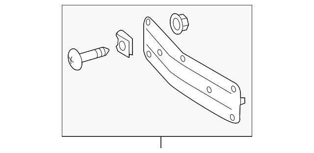205-880-17-44 - License Bracket 2015-2018 Mercedes-Benz | Mercedes-Benz ...