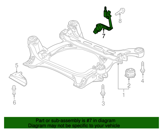 958-341-075-00 - Suspension Ride Height Sensor 2011-2018 Porsche ...
