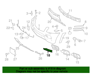 164-884-73-22 - Fog Light Trim 2008-2012 Mercedes-Benz ...