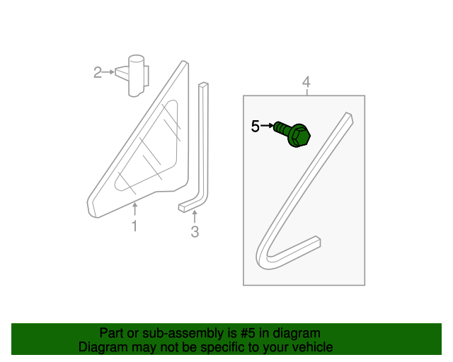 91512-SLA-003 - Clip, Front Corner Garnish - 2006-2011 Honda Civic ...