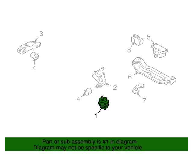 11220-1BA0A - Engine Mount 2007-2019 Infiniti | AutoNationParts.com