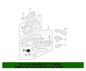 60922-S0X-A00ZZ - Stiffener 1999-2008 Honda | Honda Parts Online