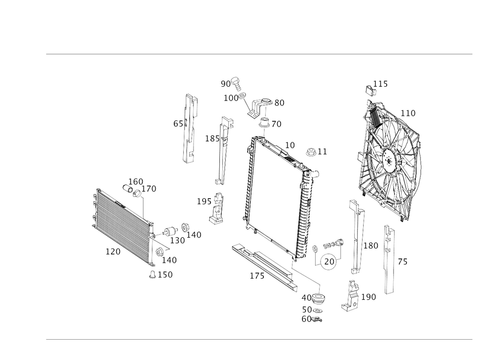 463-500-02-02 - Radiator | Buy Mercedes Parts Now