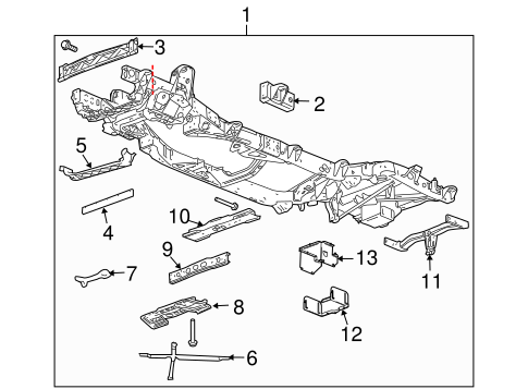 Frame & Components for 2005 Chevrolet SSR | GMPartsDirect.com