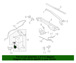 2003-2023 Toyota Back Glass Washer Pump Grommet 8533660300 | Toyota ...