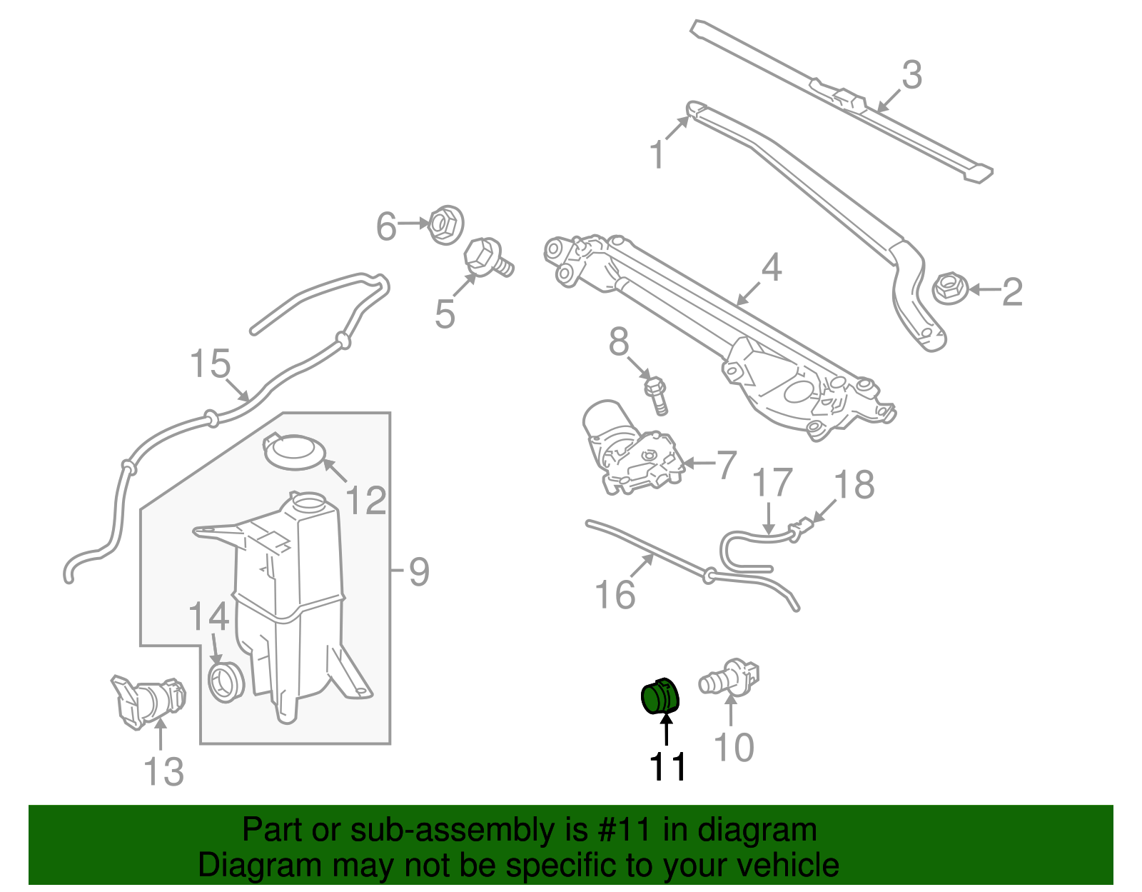 1992-2025 Toyota Genuine Toyota Washer Fluid Level Sensor Seal/Gasket ...