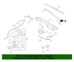 Genuine Toyota Wiper Arm Nut part# 90080-17184 for 2005-2024 Toyota ...