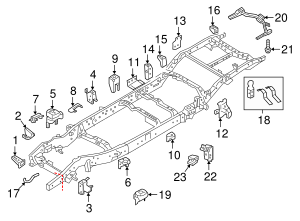 95212-EZ11A - Mount 2017-2019 Nissan | Nissan Parts & Accessories Online