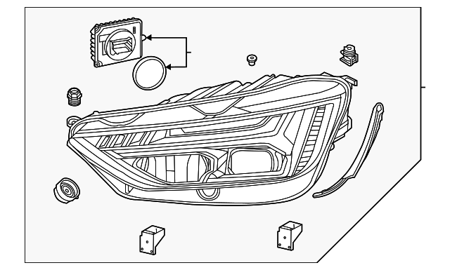 2021-2024 Audi Headlamp Assembly 80A-941-783-E | OEM Parts Online