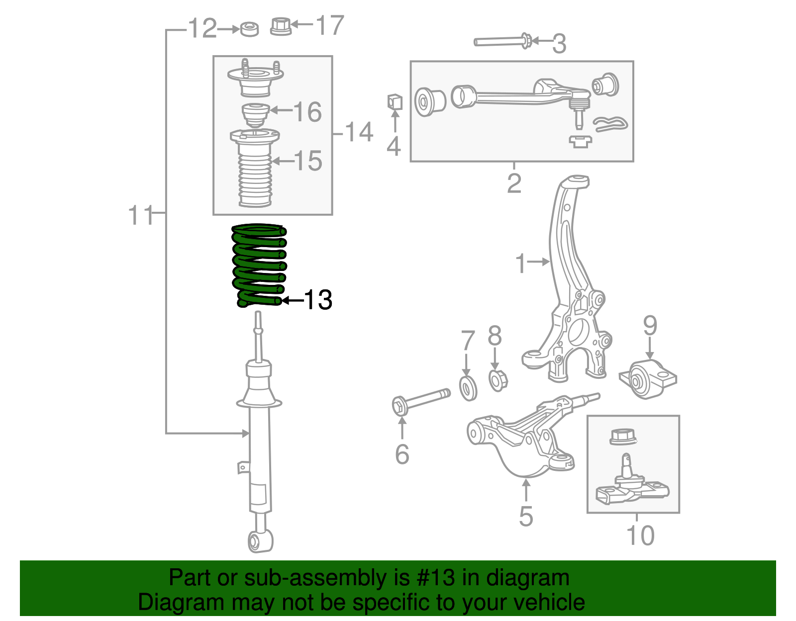 2015-2017 Lexus RC F Coil Spring 48131-24670 | AutoNationParts.com