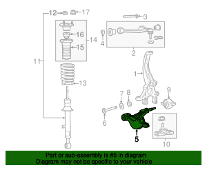 48620-24030 - Lower Control Arm - 2015-2023 Lexus | DiscMonster