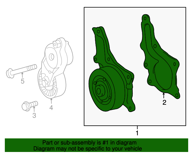 2009-2012 Toyota 2009-2012 Toyota Engine Water Pump - 2.5L 2.7L - RAV4 ...