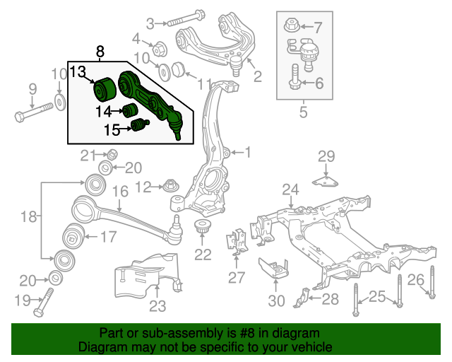 2013-2020 Mercedes-Benz Lower Control Arm 231-330-40-00 | MB OEM Parts