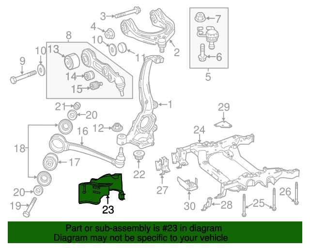 231-421-04-20 - Suspension Control Arm Heat Shield 2013-2020 Mercedes ...