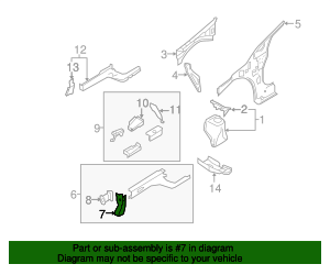 2007-2019 Nissan Bracket Addon Frame Right-hand 751F0-EL030 ...