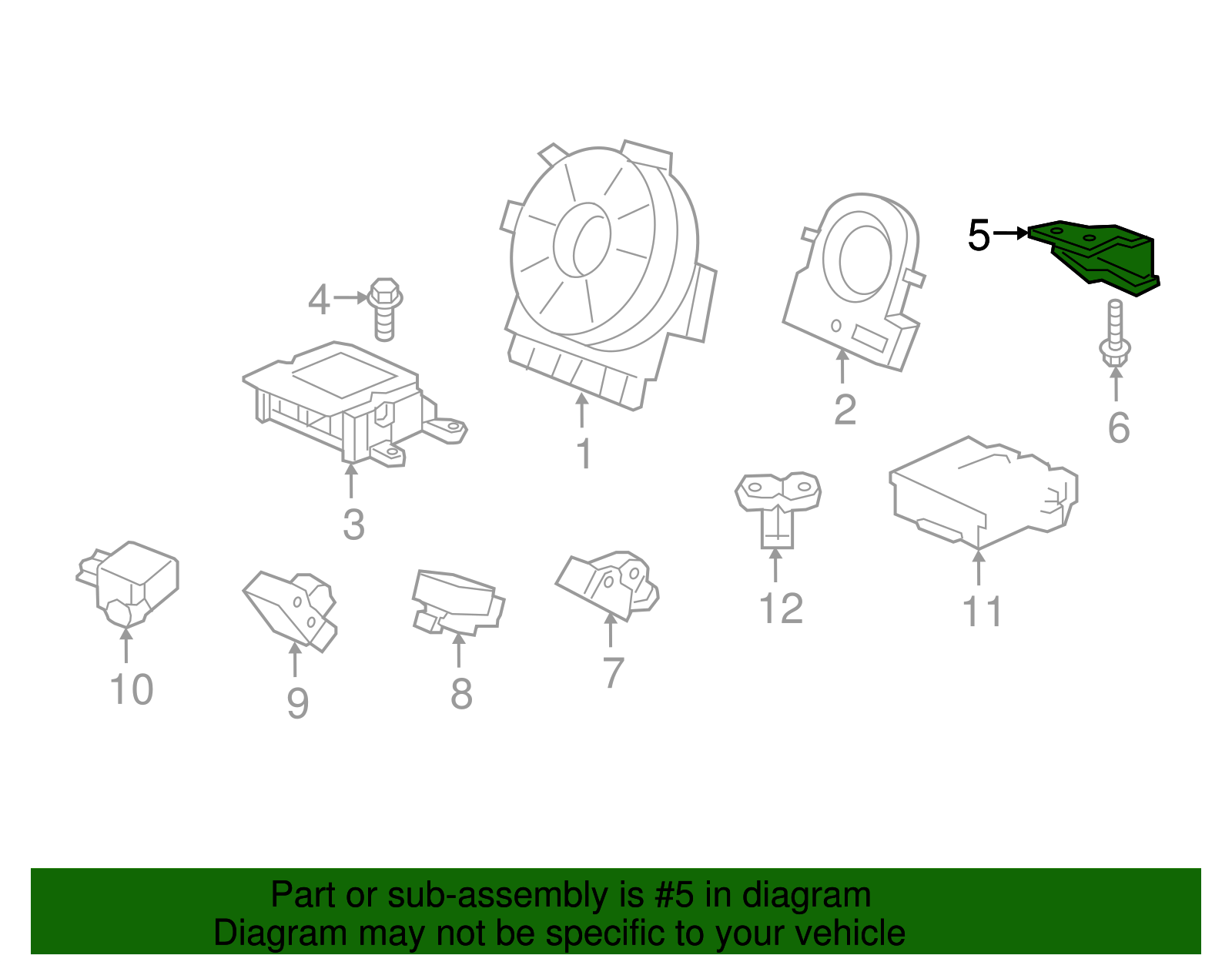 77930-T6Z-B21 - Sensor Assembly Front Crash (Denso) - 2017-2021 Honda ...