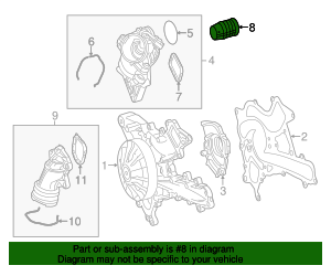 276-203-01-02 - Water Pipe 2012-2023 Mercedes-Benz | AutoNation Parts