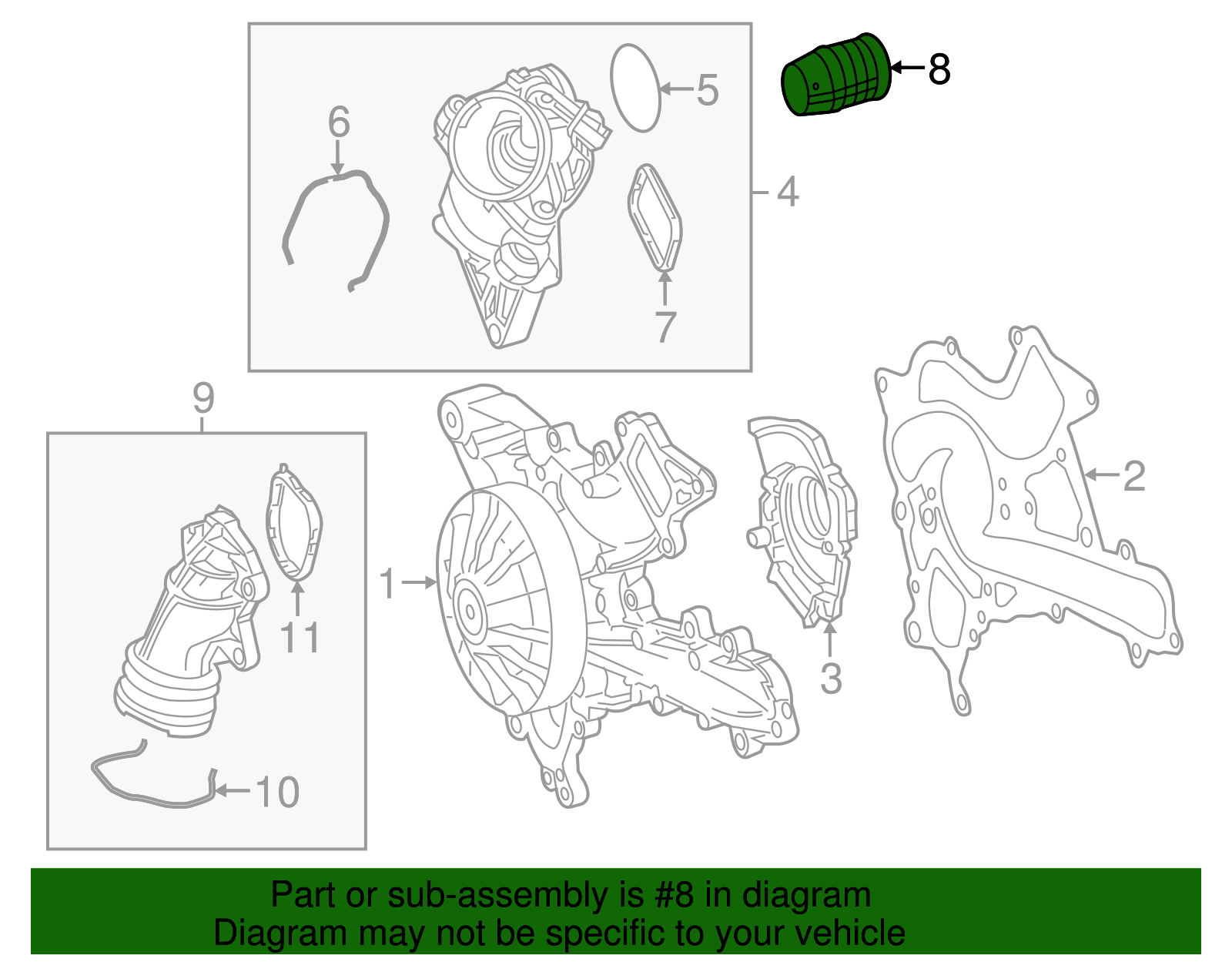 276-203-01-02 - Water Pipe 2012-2023 Mercedes-Benz | AutoNation Parts