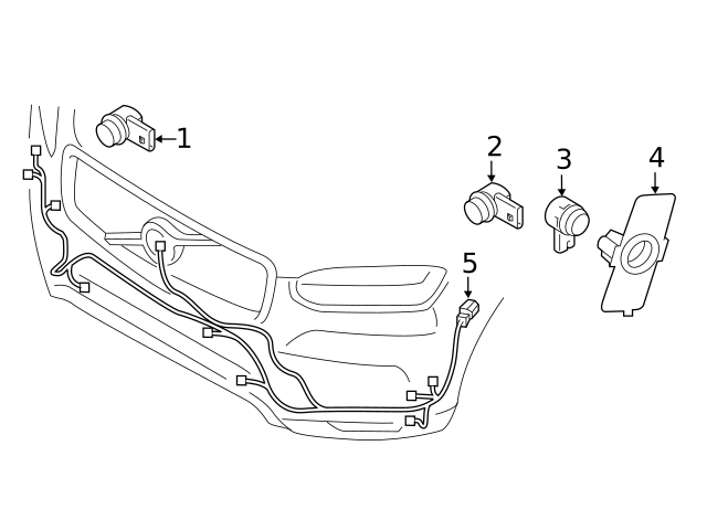 2021-2023 Volvo Park Sensor 32271066 | TascaParts.com