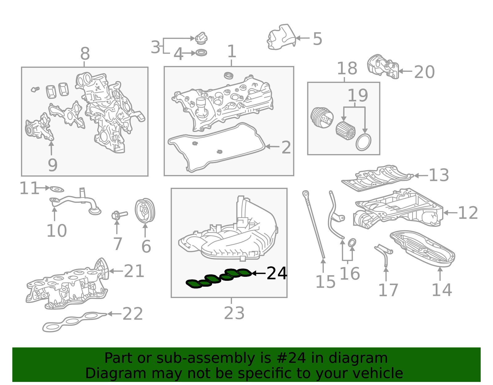17176-31150 - Plenum Gasket - 2016-2020 Lexus | My L Parts