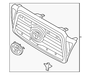 53100-04420 - Grille - 2011 Toyota Tacoma | OEM Genuine Toyota Parts
