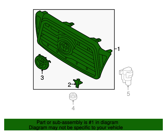 Toyota Grille Part# 5310004440 | Toyota Of Colorado Springs Parts