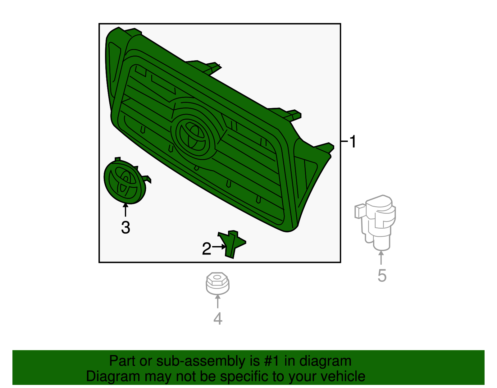 53100-04410-J0 - Grille - 2005-2010 Toyota Tacoma | Nucar Toyota Parts