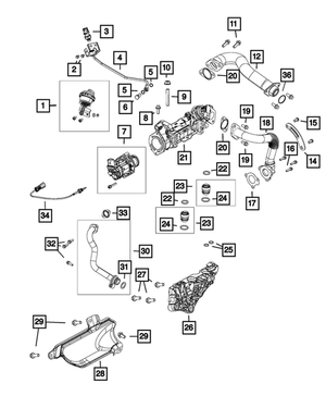 2014-2019 Mopar Egr Valve Kit 68211310AA | Mopar eStore