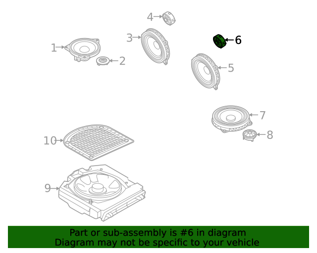 Genuine BMW 65-13-2-622-802 | Speaker | FREE Shipping on Most Orders ...