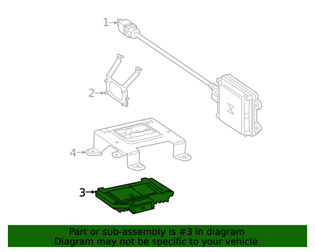 213-900-60-27 - Cruise Control Module 2020-2021 Mercedes-Benz ...