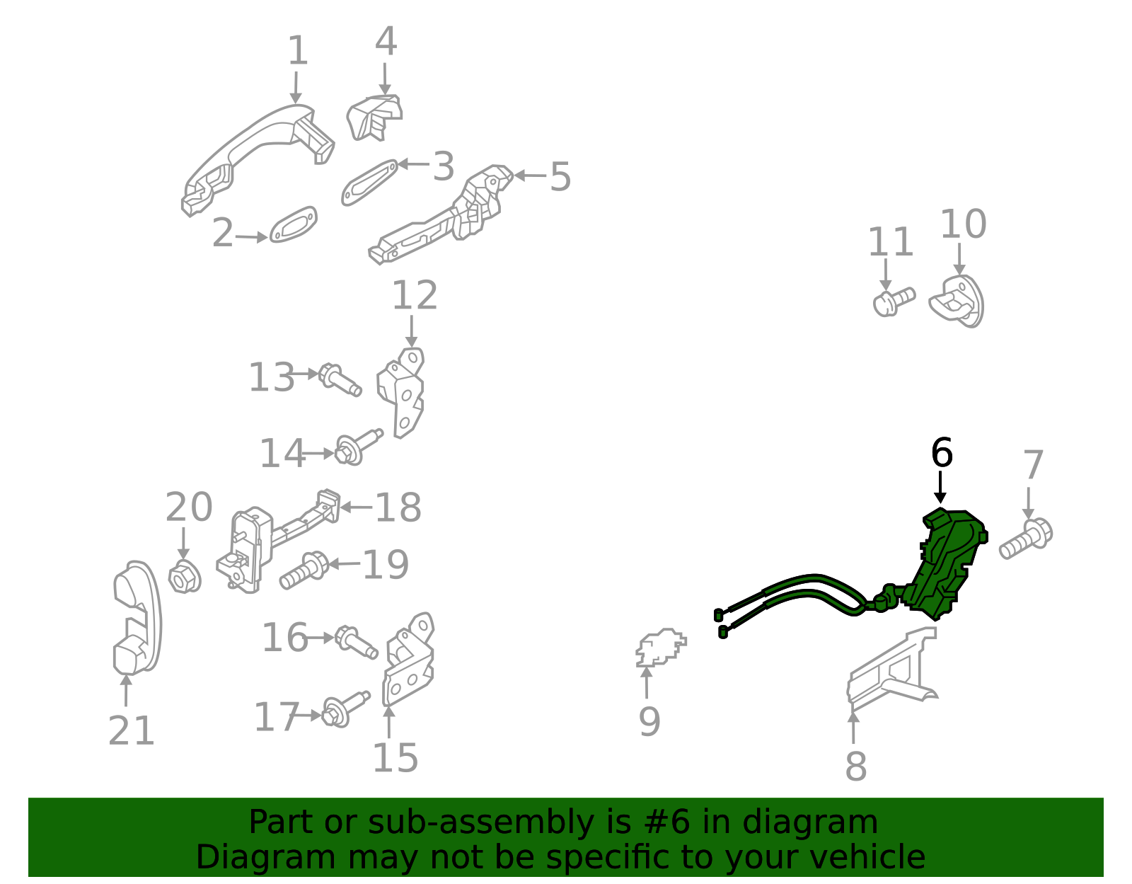81410-S9510 - Latch Assembly 2023-2024 Kia Telluride | Kia.Parts Store