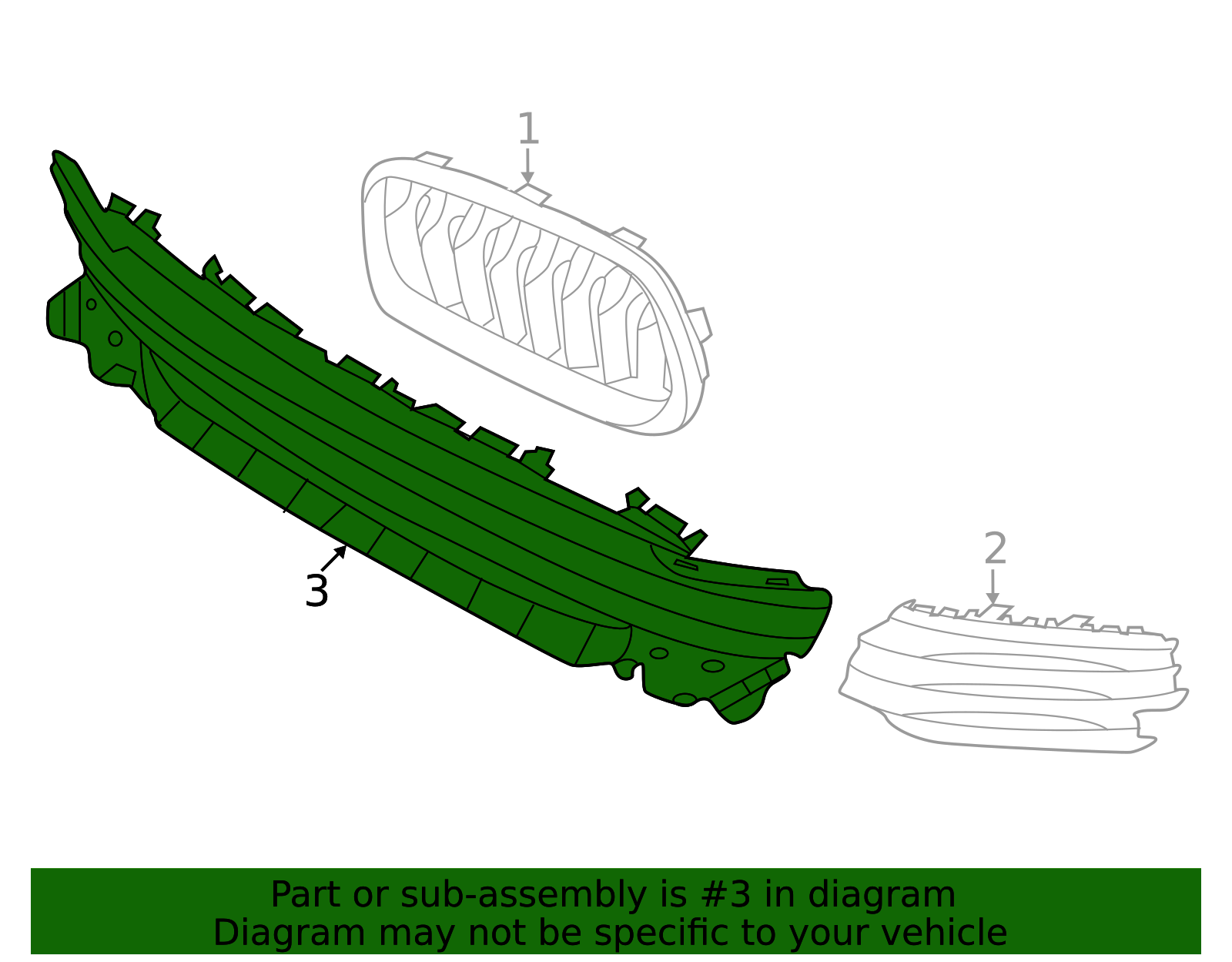 51117429002 - 2018-2023 BMW X2 Lower Grille (51-11-7-429-002) | Parts ...