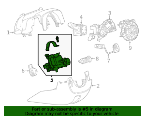 Genuine OEM Ignition and Start Switch Housing Part# 84990323 Fits 2021 ...